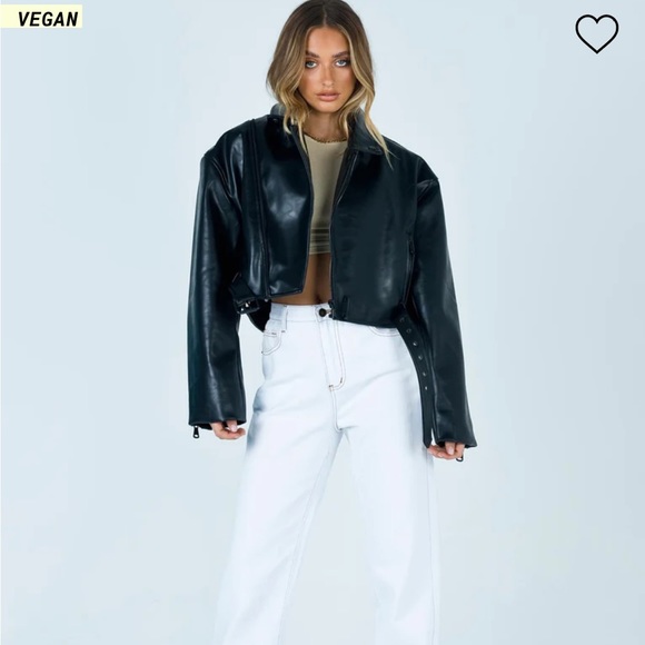 Lioness | Jackets & Coats | Nwt Lioness Staten Island Vegan Leather ...